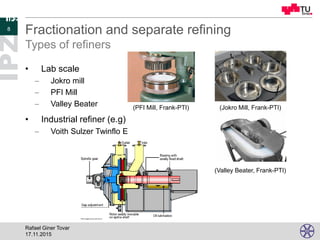 Fractionated treatment and separate refining of pulp to reduce energy ...