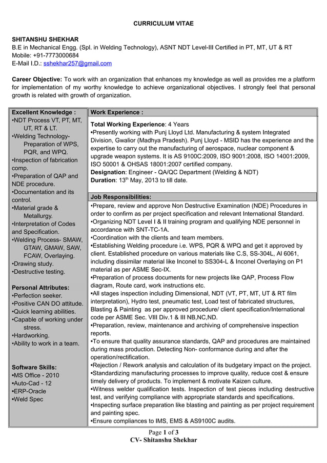Shitanshu_CV1 (2) | PDF