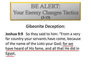 Enemy Deception - Joshua 9 | PDF