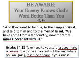 Enemy Deception - Joshua 9 | PDF