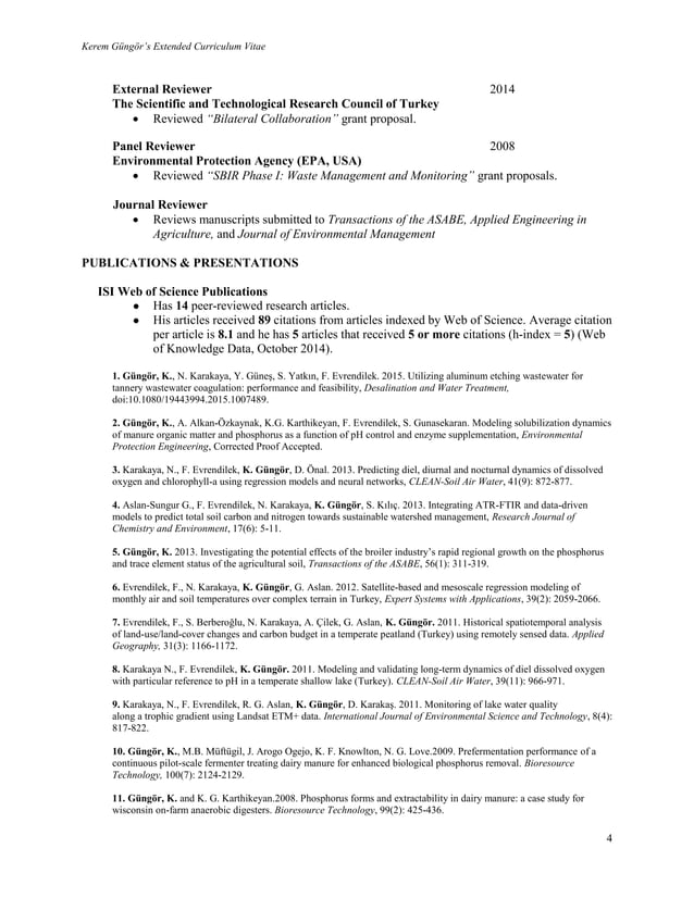 Gungor Academic CV | PDF