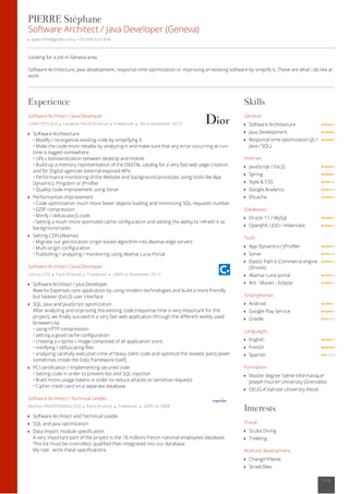 Resume-pierre-stephane-us | PDF | Web Development | Internet
