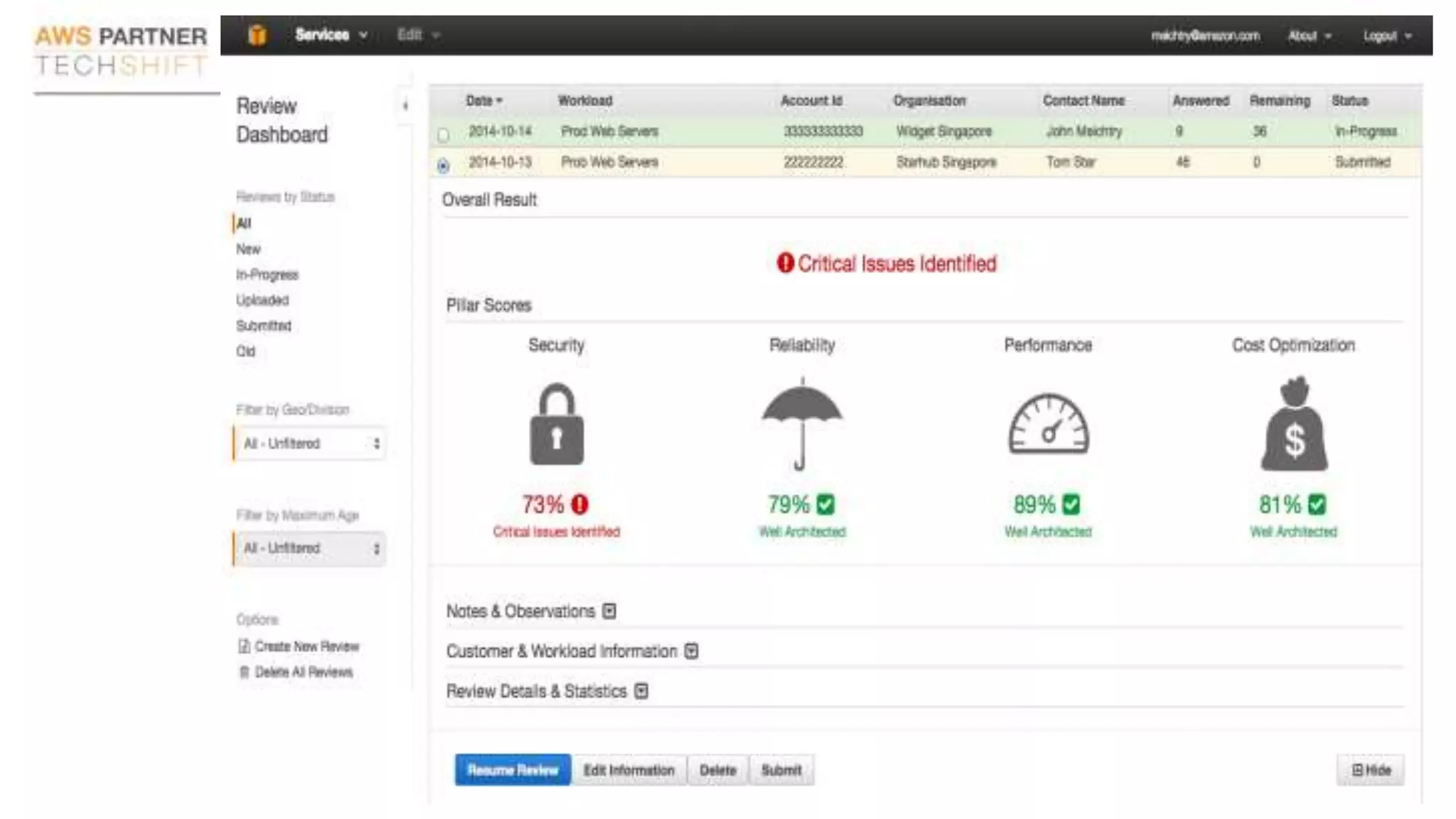 AWS Partner Techshift - Well Architected Framework (이경수 솔루션즈 아키텍트) | PPTX