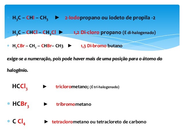 COMPOSTOS HALOGENADOS – Química Divertida