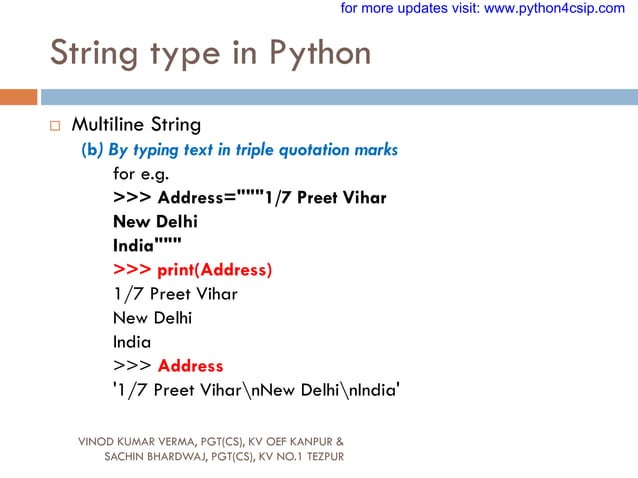008 FEATURES OF PYTHON for teaching school | PDF