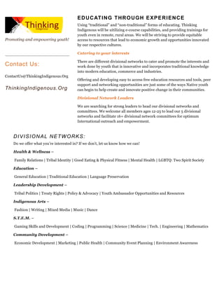 ThinkingIndigenous.Org