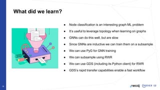 008 GNNs at Scale With Graph Data Science Sampling and Python Client ...