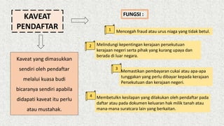 LAND LAW - Sekatan Urusniaga (Kaveat/Perintah Larangan) | PPTX