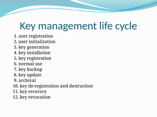 008 Key Distribution with examples and some | PPT