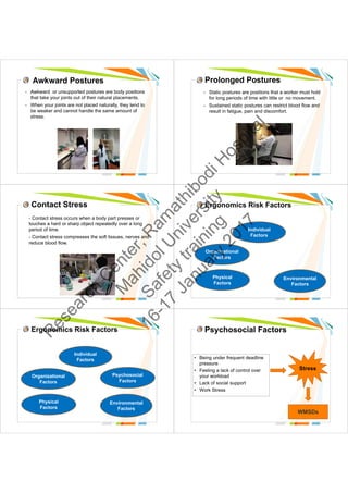 Laboratory ergonomics | PDF | Death, Injury, or Military Conflict ...
