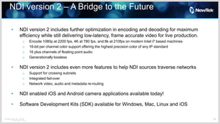 Newtek - NDI IP video produkce | PPT
