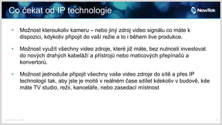 Newtek - NDI IP video produkce | PPT
