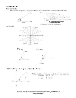 008 polar coordinates | PDF | Geography | Science