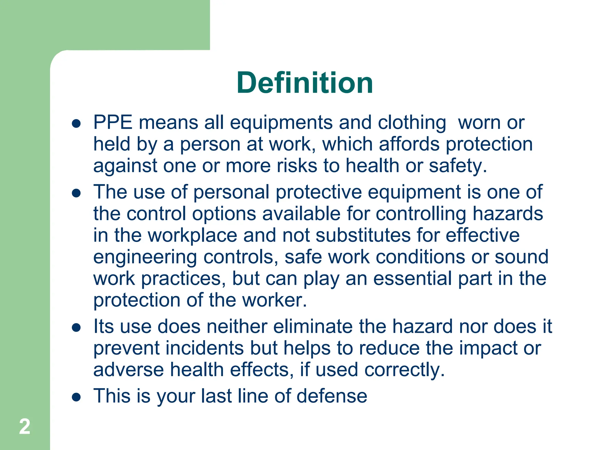 Ppe Training 008 Ppe 008 Ppee 008 Ppe Ppt