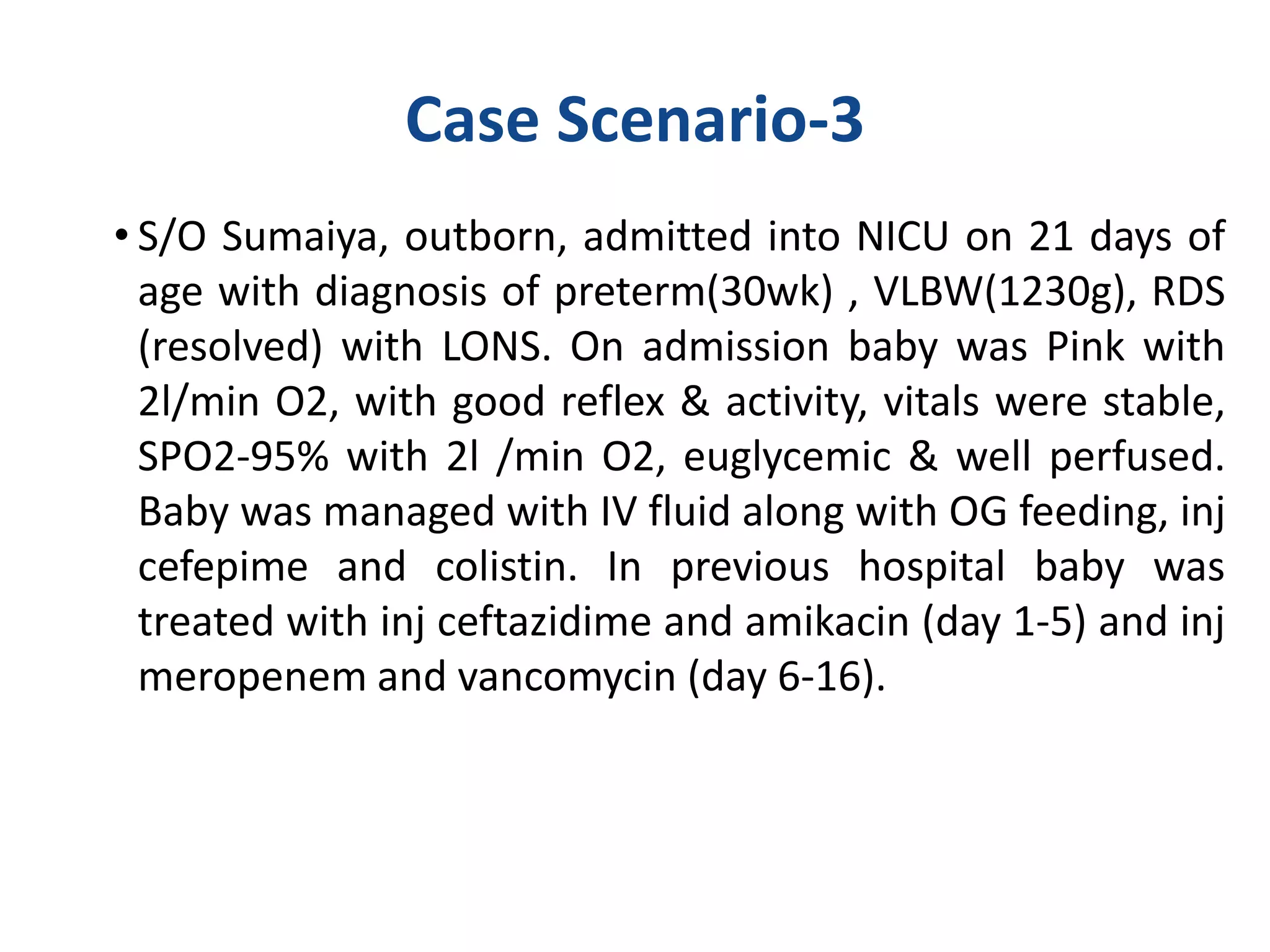 use of antimicrobials in neonatal practice | PPTX