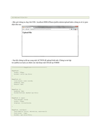 Zend Framework 2.0: Upload file và Multi upload files trong ZF2 - Bài 9 | PDF