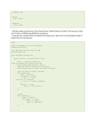 Zend Framework 2.0: Upload file và Multi upload files trong ZF2 - Bài 9 | PDF