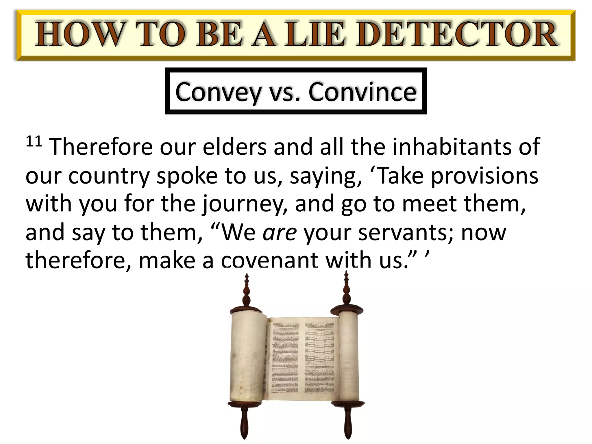 Detecting a Deceiver | PPT