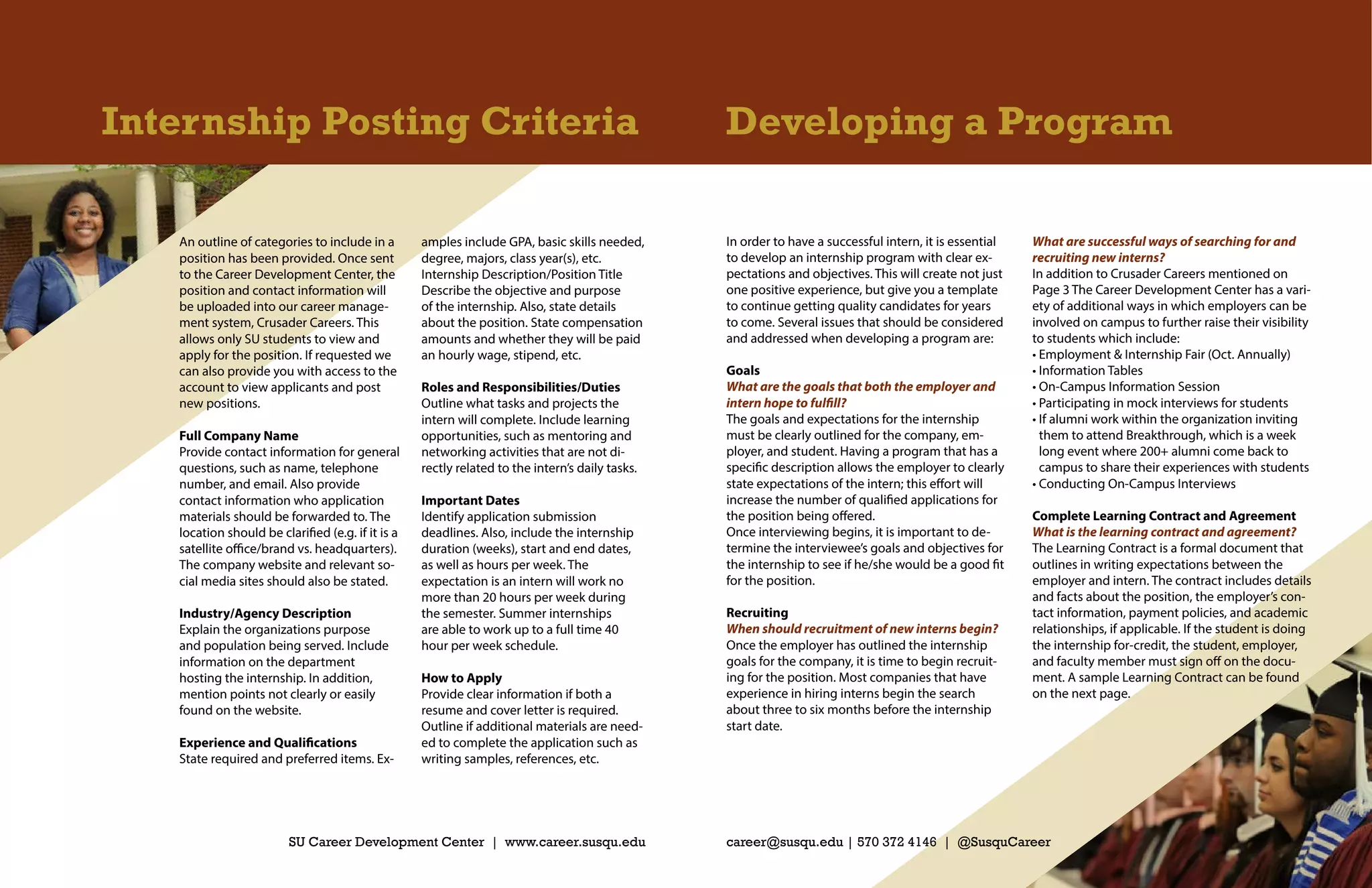 EmployerInternshipGuide | PDF | Resume Writing and Advice | Job Search