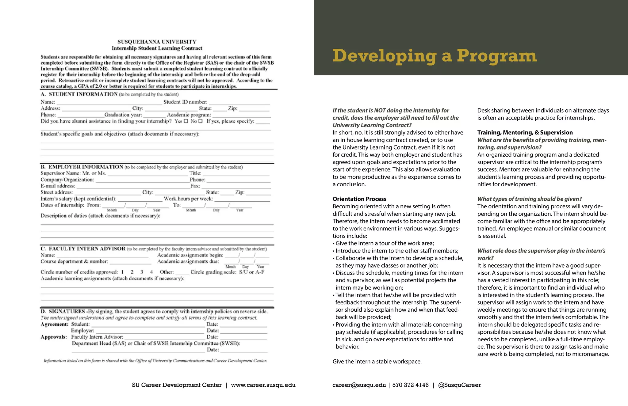 EmployerInternshipGuide | PDF | Resume Writing and Advice | Job Search