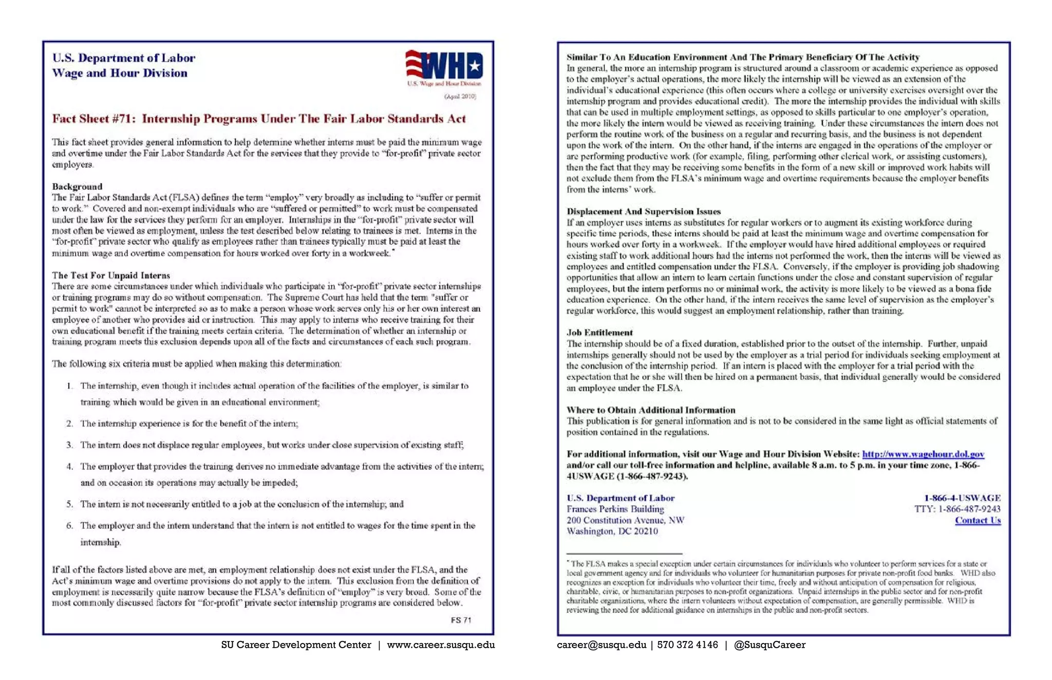 EmployerInternshipGuide | PDF | Resume Writing and Advice | Job Search