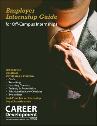 EmployerInternshipGuide | PDF | Resume Writing and Advice | Job Search