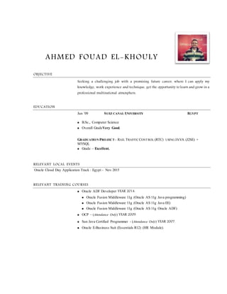 Ahmed Fouad CV | PDF