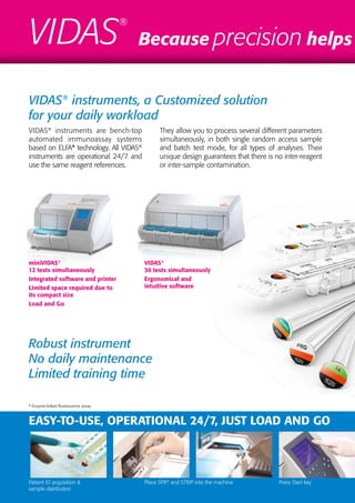 New Vidas Brochure 7-16 | PDF | Chemistry | Science