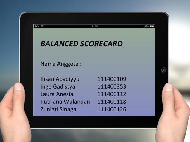 balanced score card | PPT