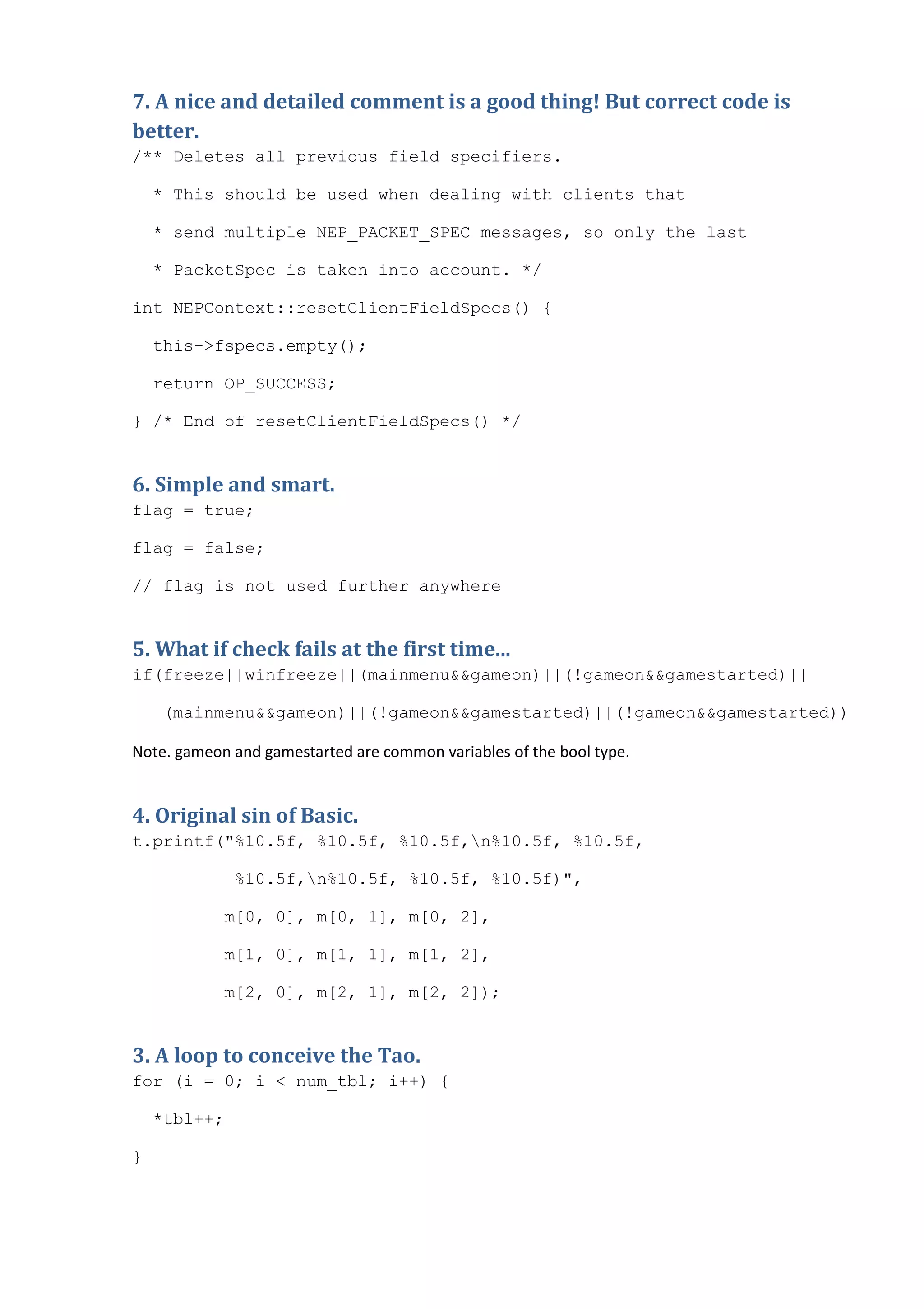 Knee-deep in C++ s... code