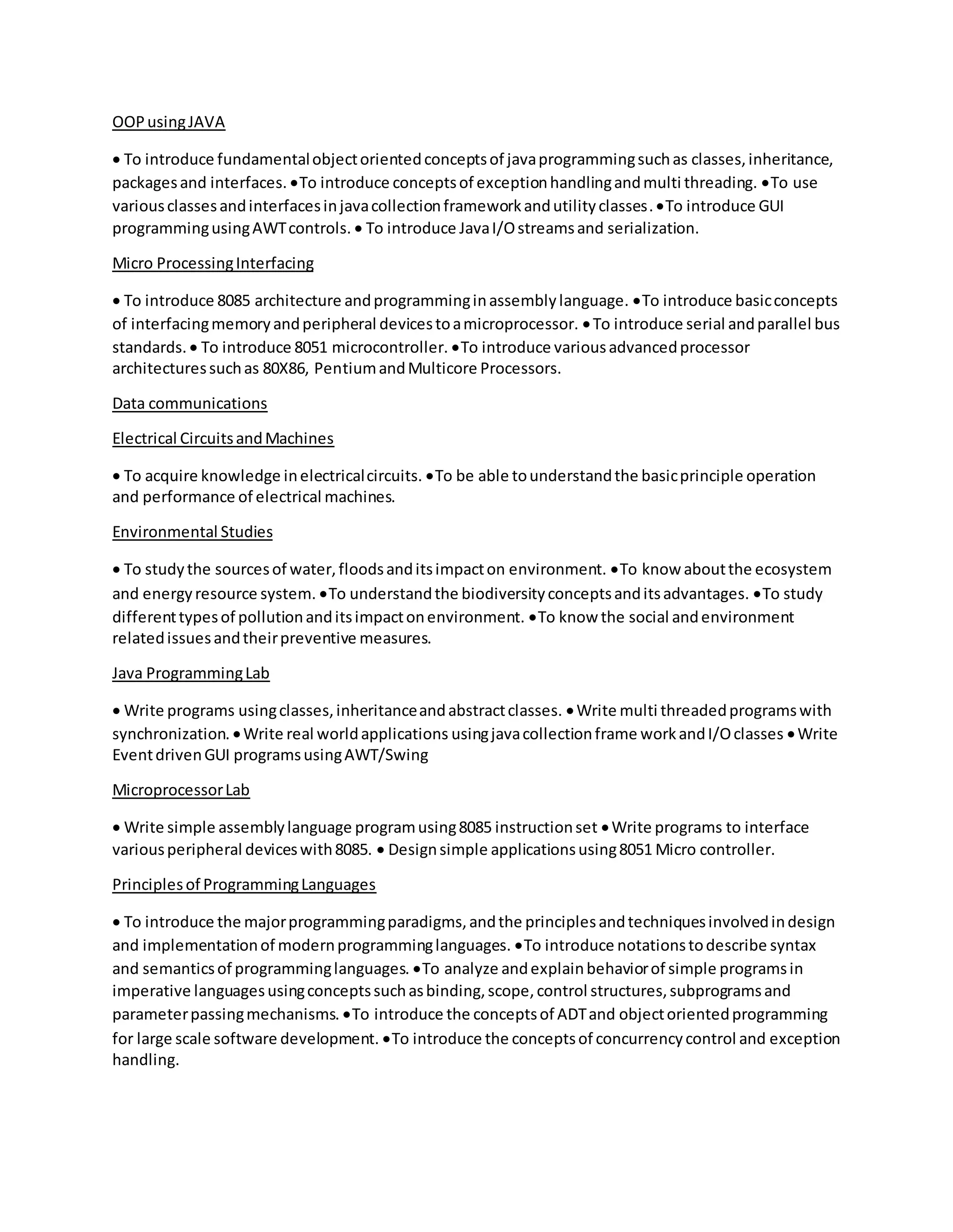Osmania University Courses Taken | DOCX
