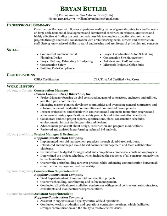 Bryan Butler Resume B | PDF