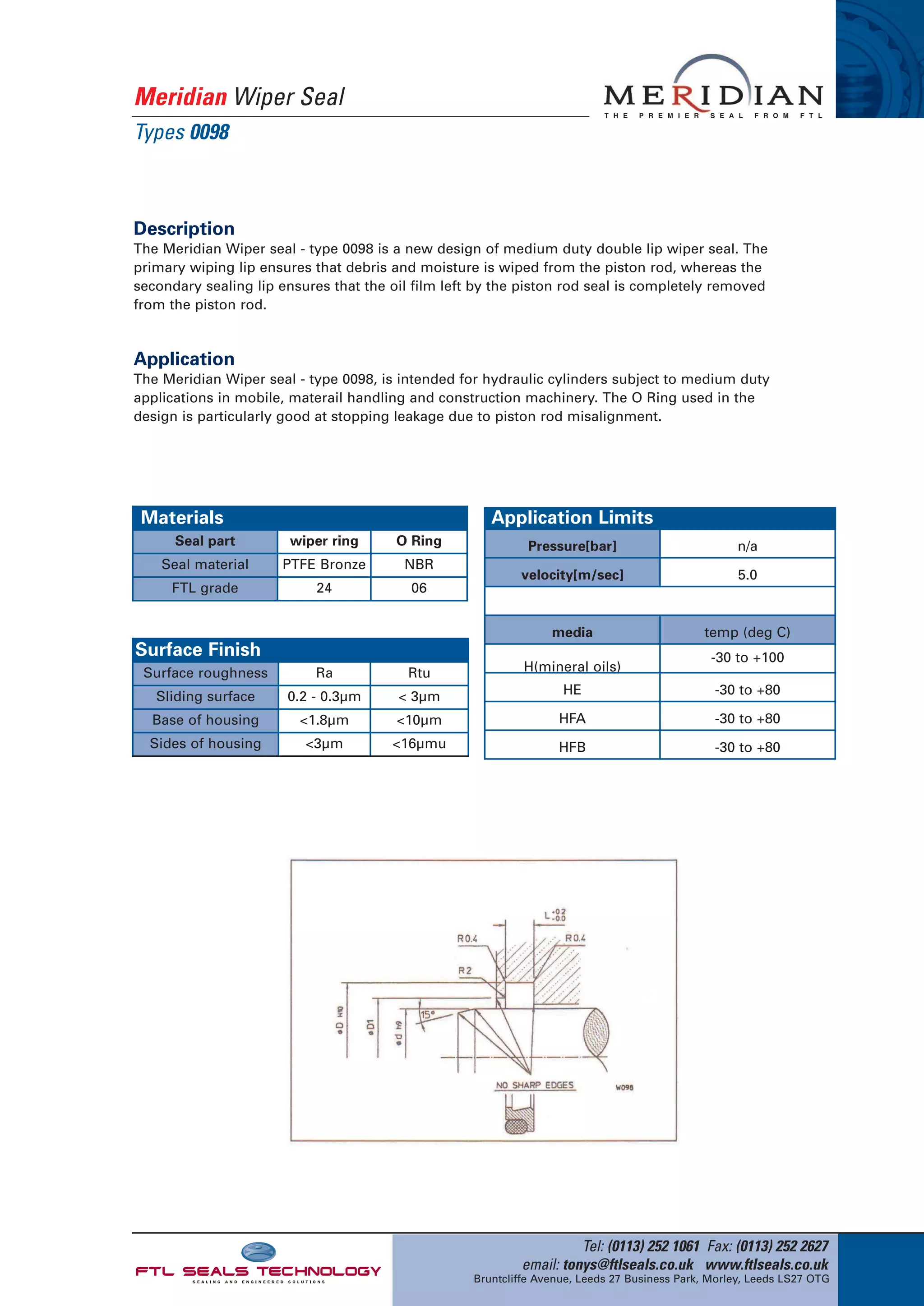 0098 wiper seal ftl seal technology | PDF