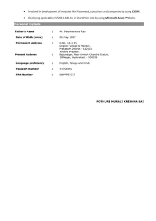 NET with 2.8 Years of Exp | PDF