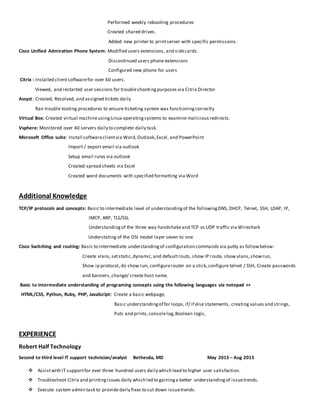 Kenneth Howard Long_Res_Was | DOCX | Operating Systems | Computer ...