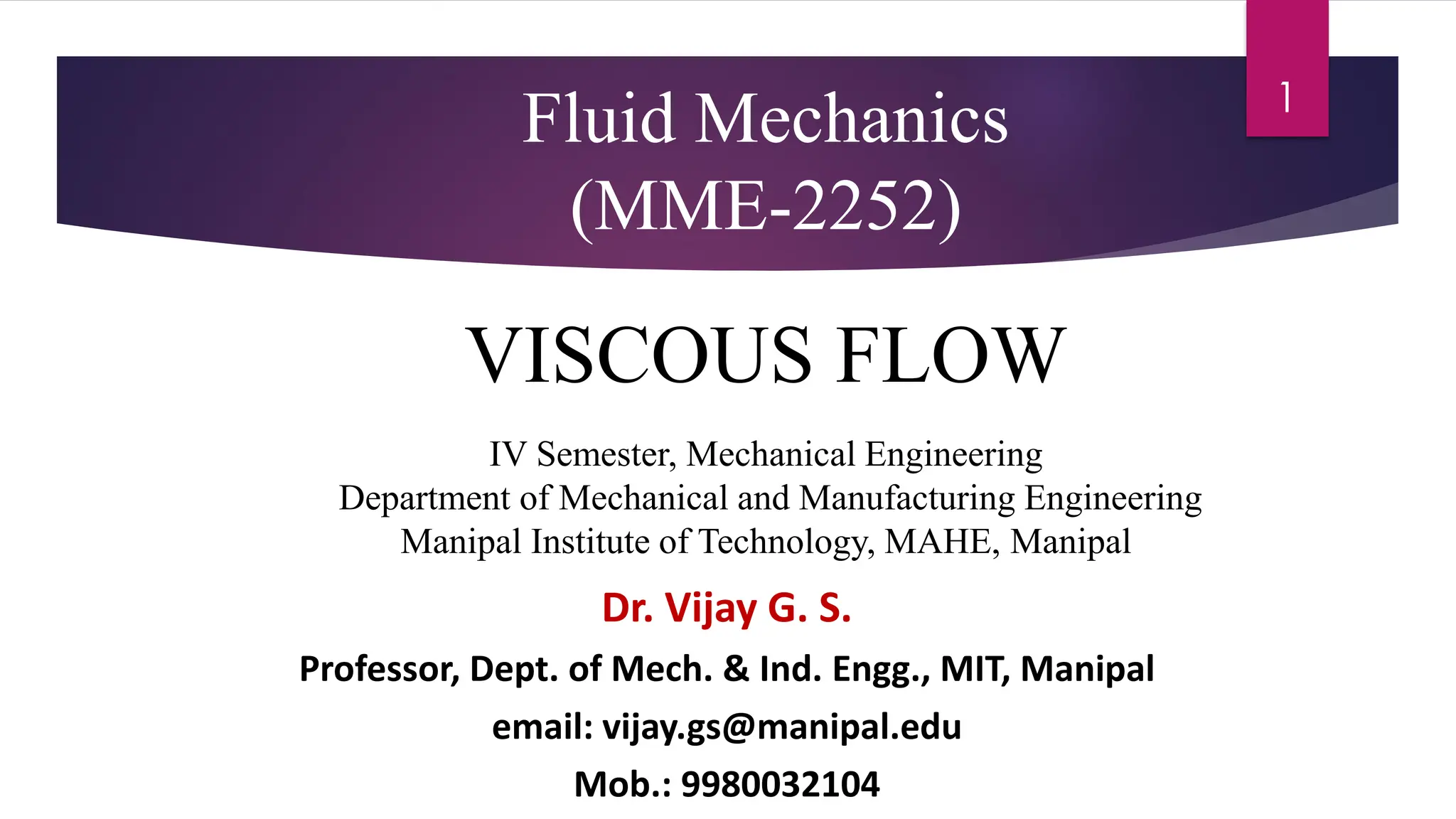 009a (PPT) Viscous Flow-1 New.pdf . | PPT