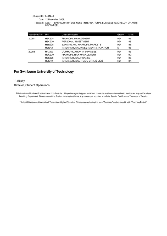 Academic transcripts | PDF | Undergraduate Education | College Education