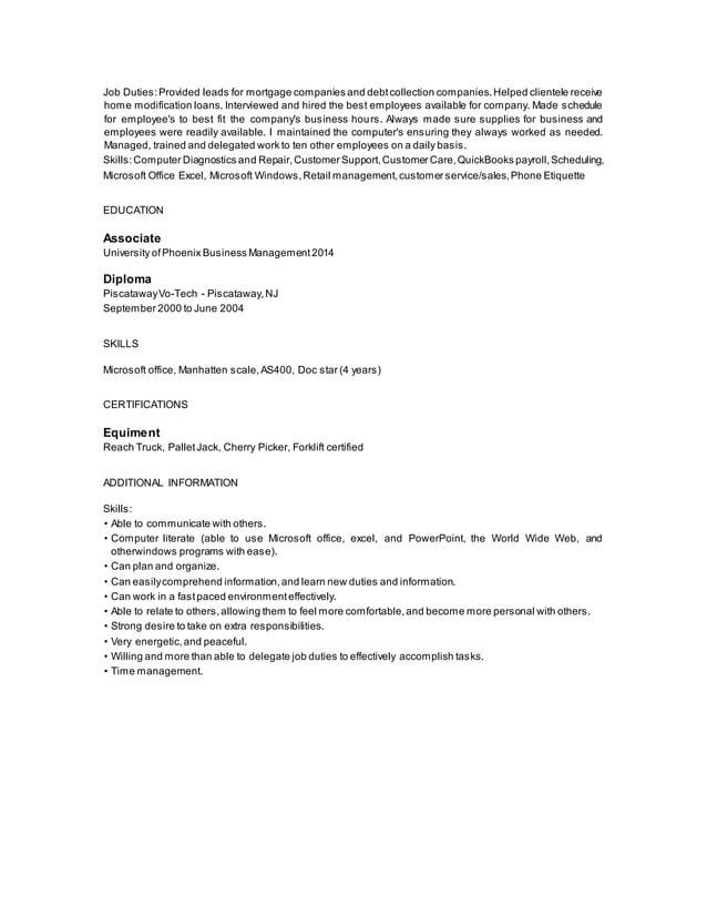 Darin James Resume.pdf | Business Administration | Business