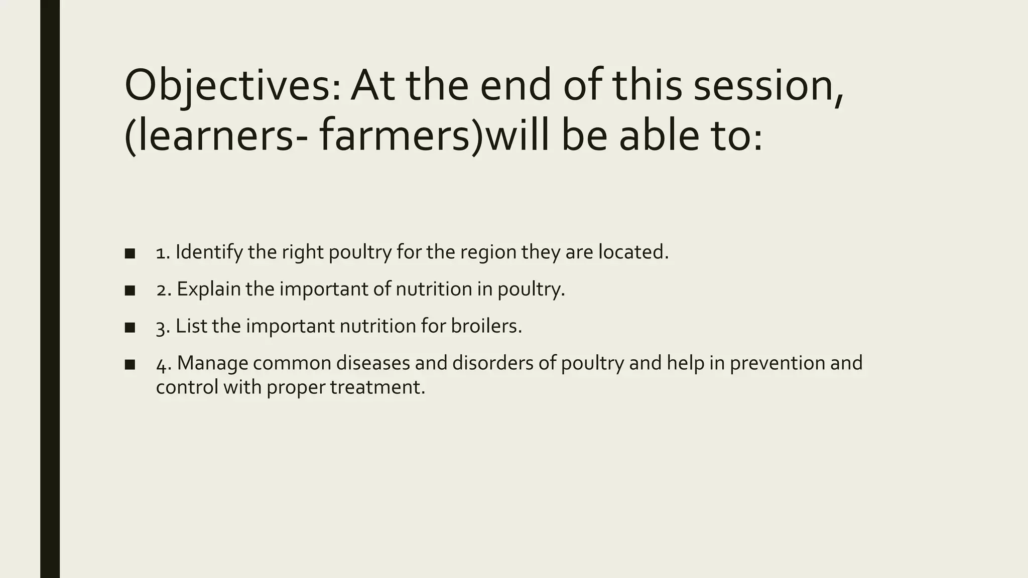 Poultry Production | PPTX