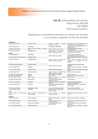 Guia de practica clinica, Manejo del asma en menores de 18 años | PDF