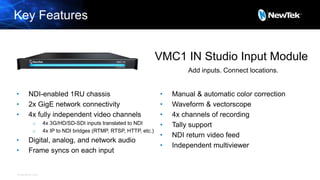 Newtek - IP Series - IP video produkční systém | PPT