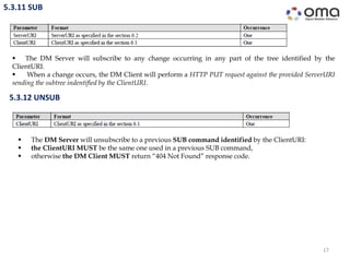 oma dm-protocol | PPTX | Operating Systems | Computer Software and ...