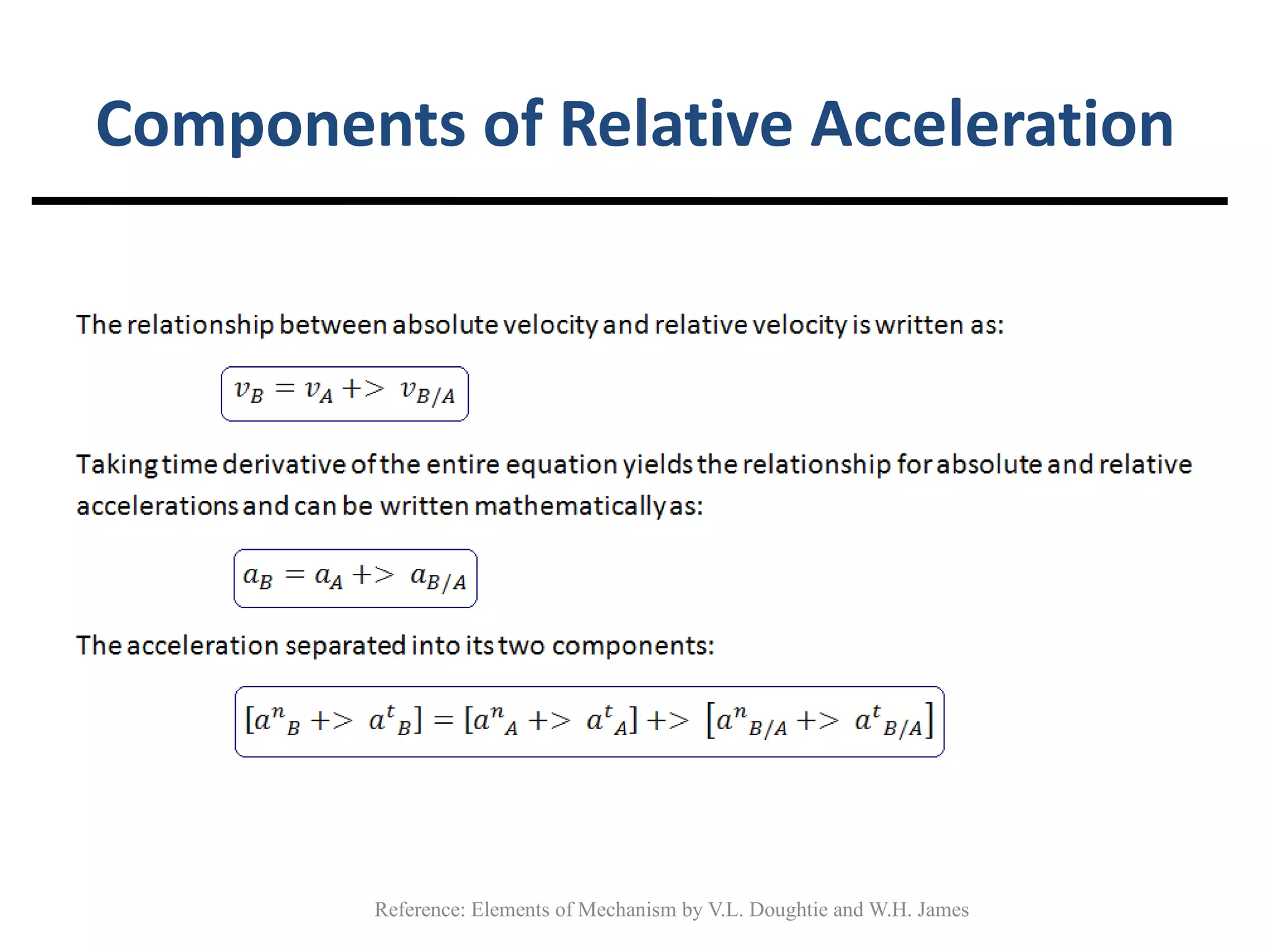 009 relative acceleration | PPT