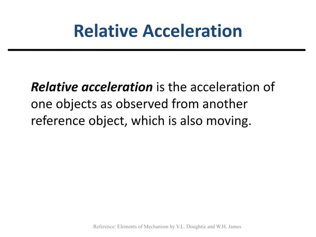009 relative acceleration | PPT | Physics | Science