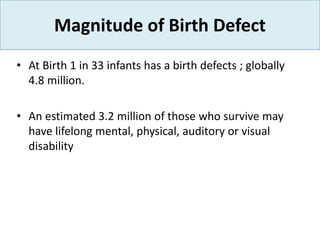 seminar birth defect | PPT | Pregnancy | Reproductive Health