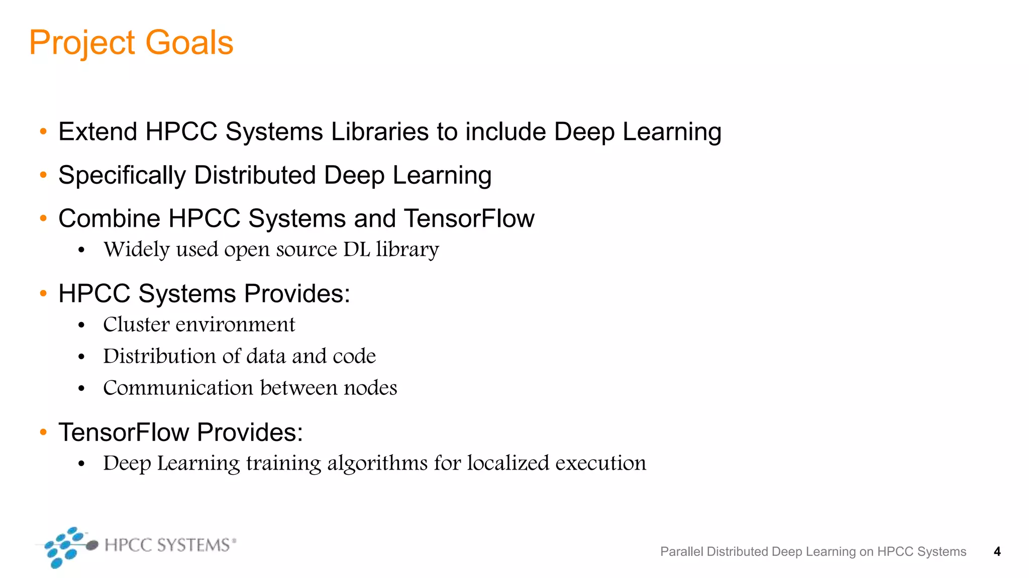 Parallel Distributed Deep Learning on HPCC Systems | PPT Parallel Distributed Deep Learning on HPCC Systems | PPT