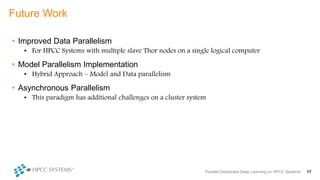 Parallel Distributed Deep Learning on HPCC Systems | PPT