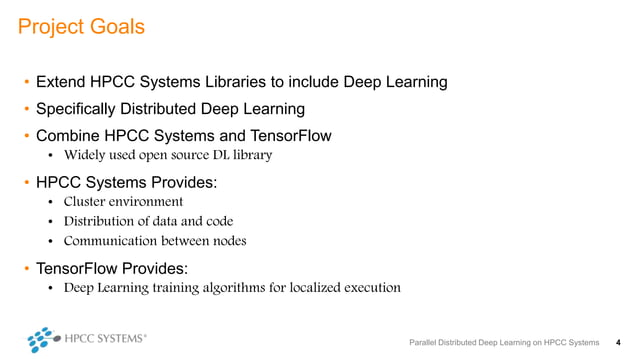 Parallel Distributed Deep Learning On Hpcc Systems Ppt