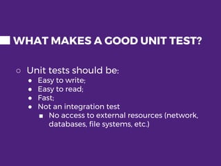 Getting started with unit and functional testing | PPT