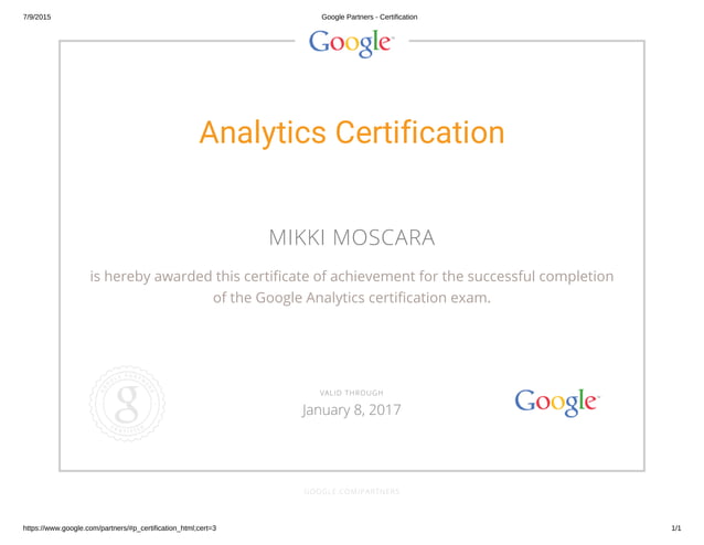 Google Partners - Certification | PPT